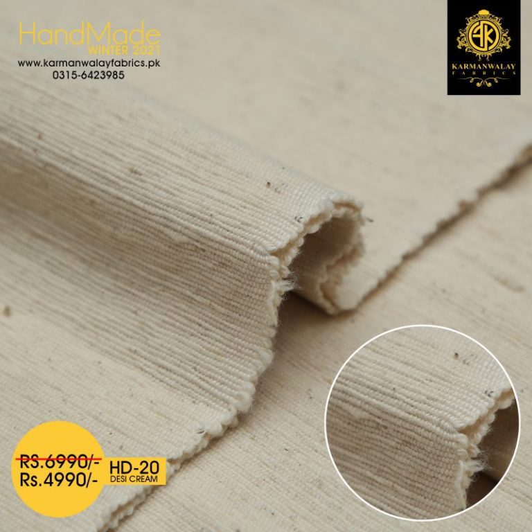 Buy Online Original Hand-Made Khaddar - Karmanwalay Fabrics